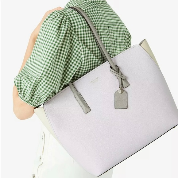 kate spade | Bags | Kate Spade Margaux Lilac Moonlight Leather Large ...